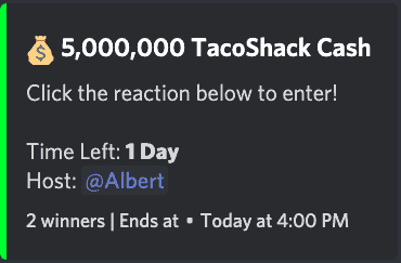 Home - TacoShack Economy Discord Bot